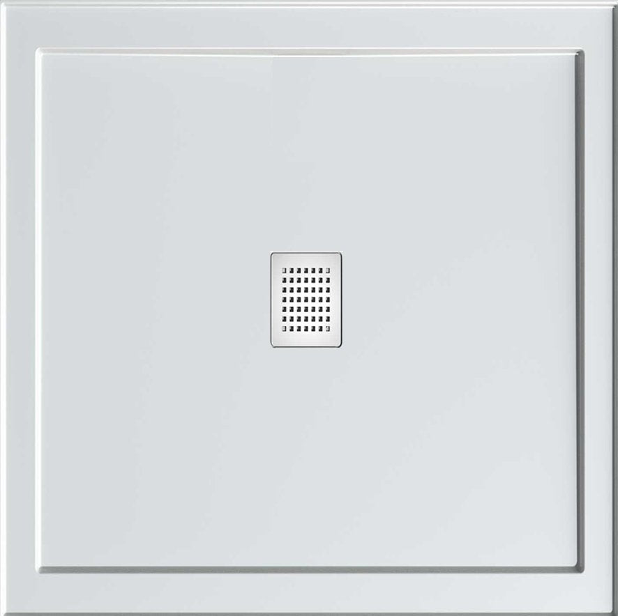 EC900C Eco 900mm x 900mm Centre Outlet Shower Base White - Timeless ...
